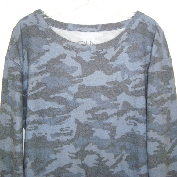 Chaser | Sweaters | Chaser Super Soft Blue Gray Camo Brushed Knit ...
